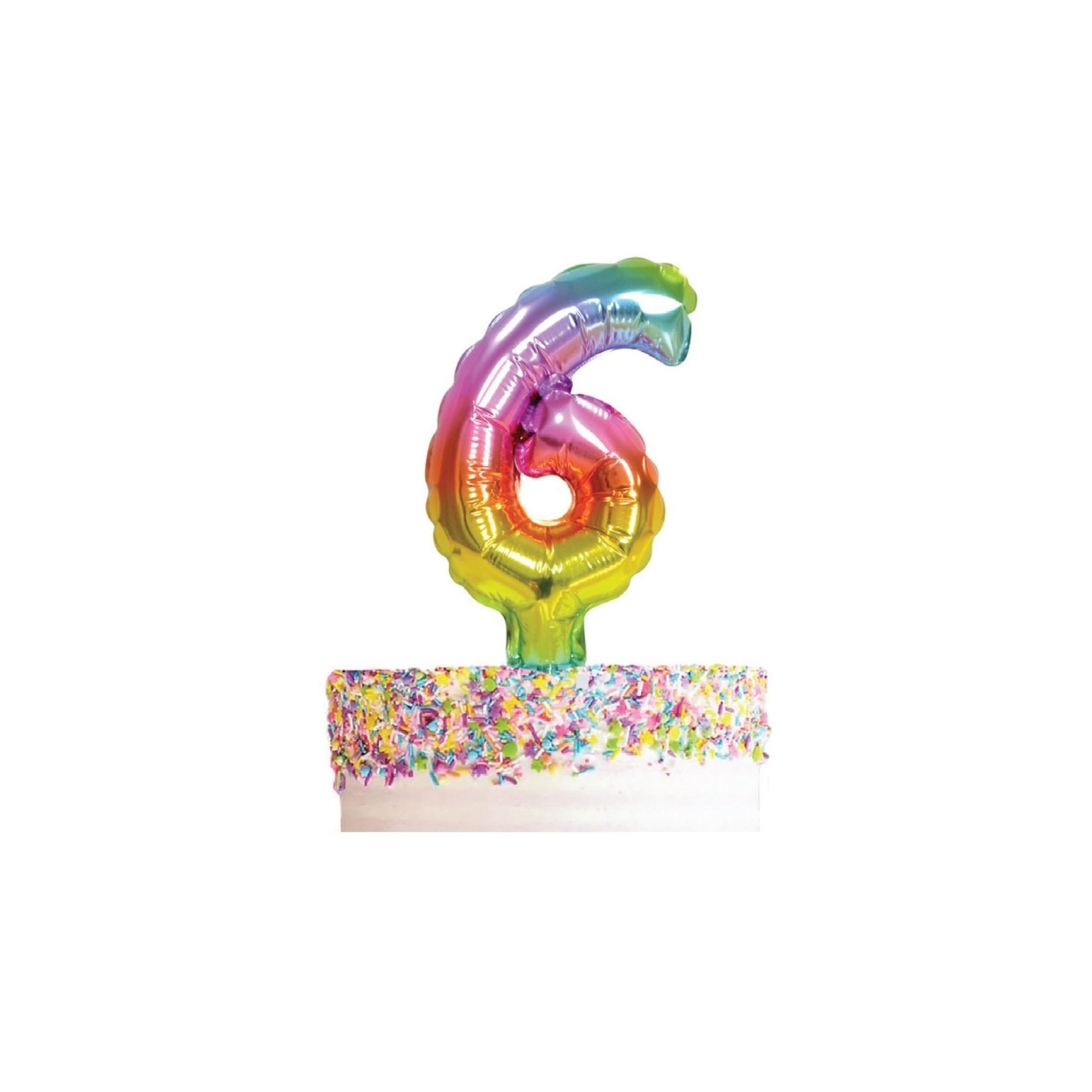 Gifts Greetings Artwrap Balloon Cake Topper Number 6