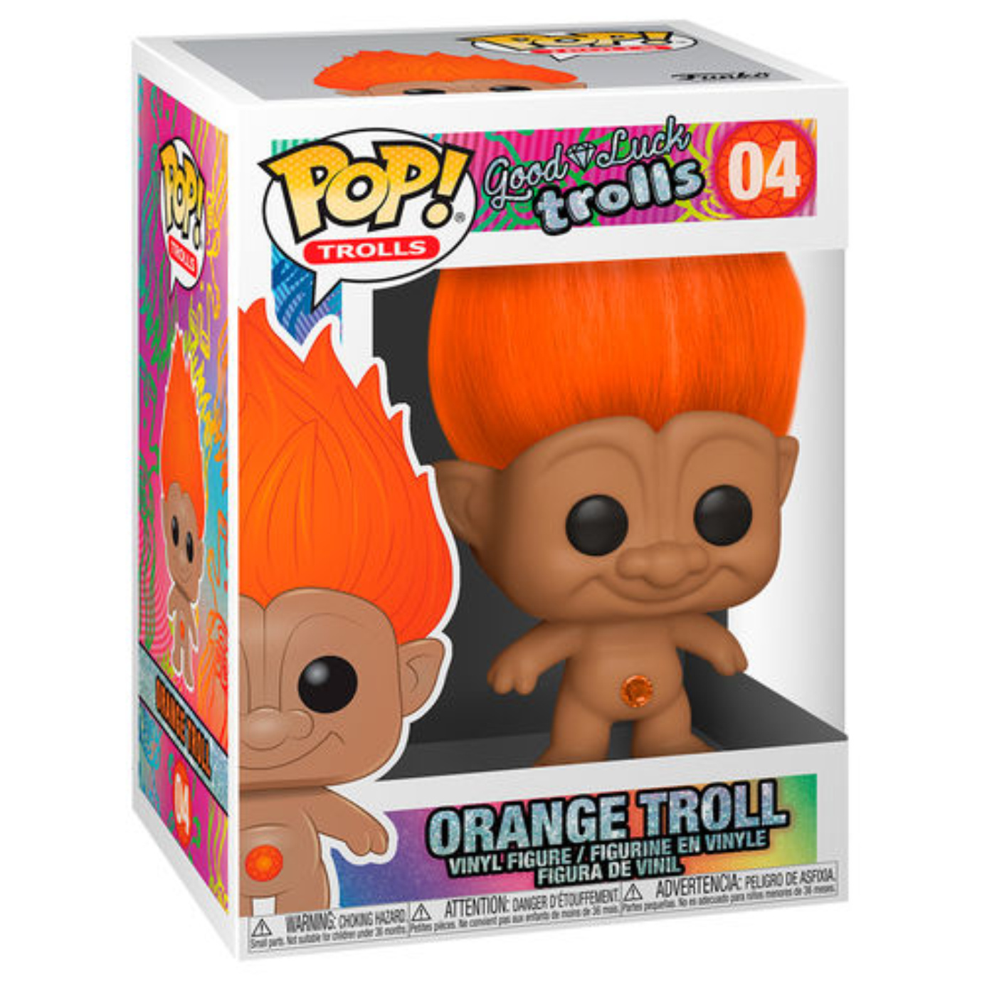 Gifts Greetings Funko POP Good Luck Trolls 04 Orange Troll