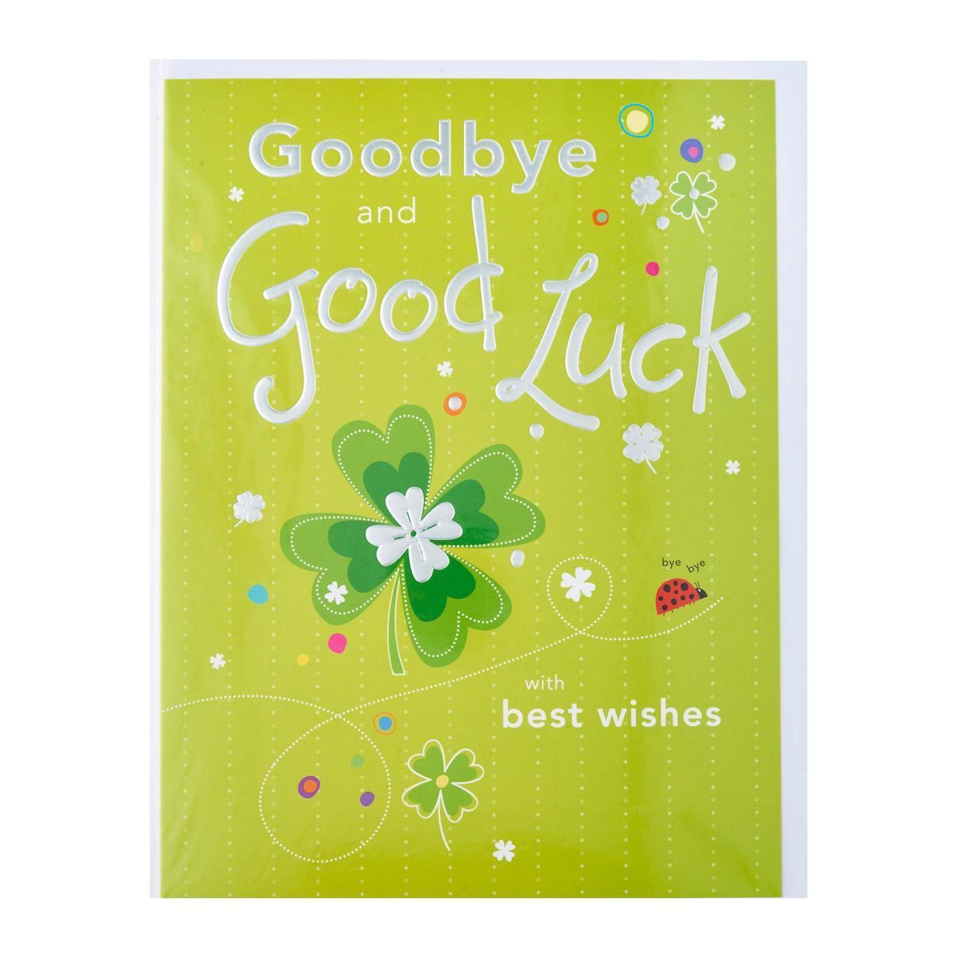 Gifts Greetings Piccadilly Farewell Card - Goodbye and Good Luck with ...